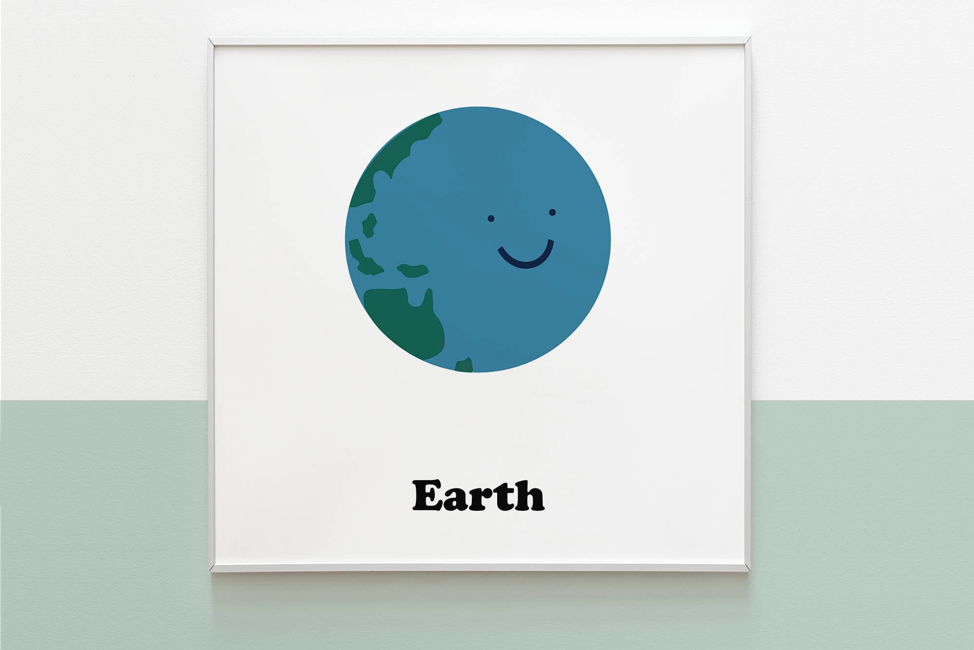 Planet Earth Print From Solar System to Kids Room Decor. Instant ...