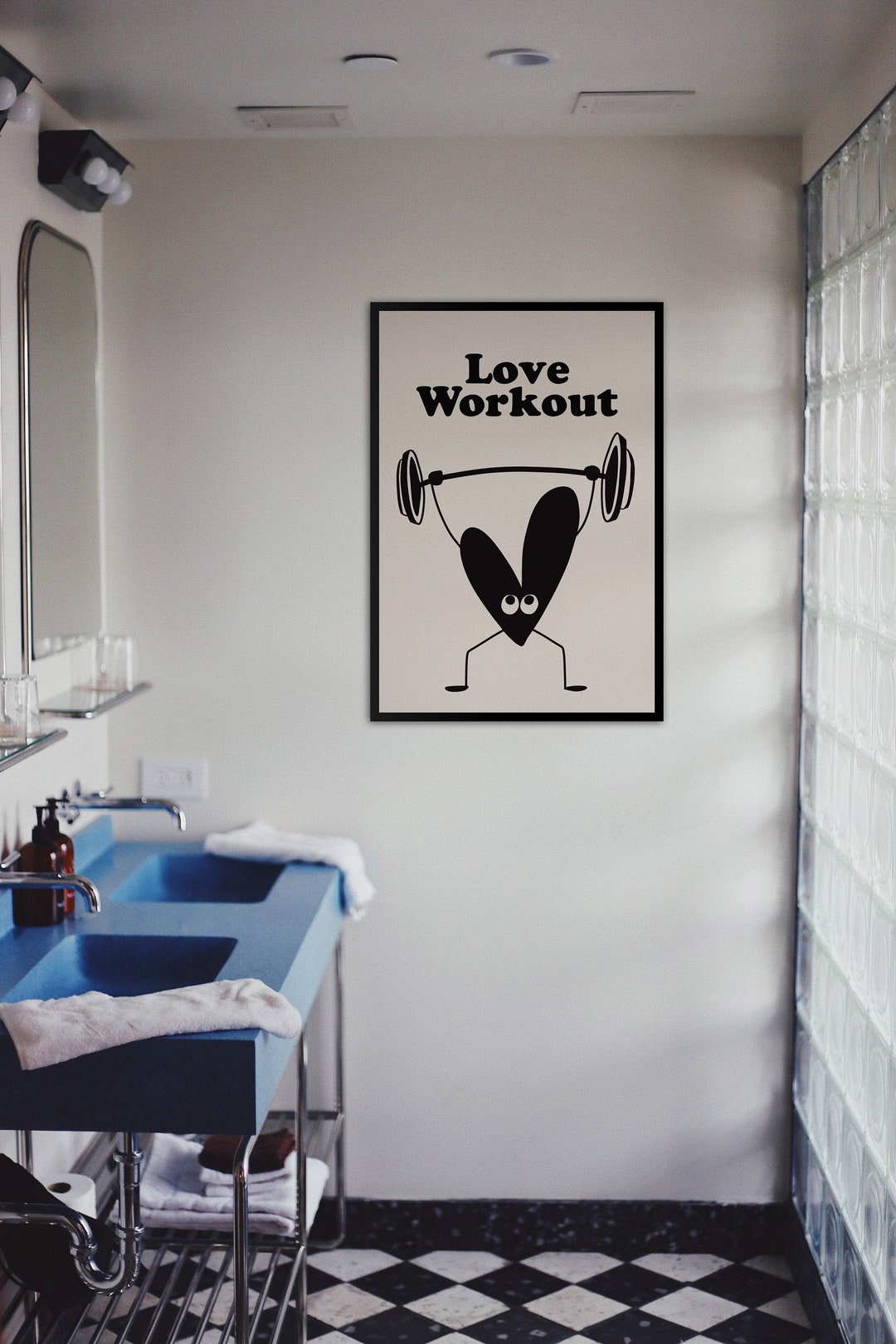 Love Workout Poster. Instant Download Printable. Young Lifestyle. Ready ...