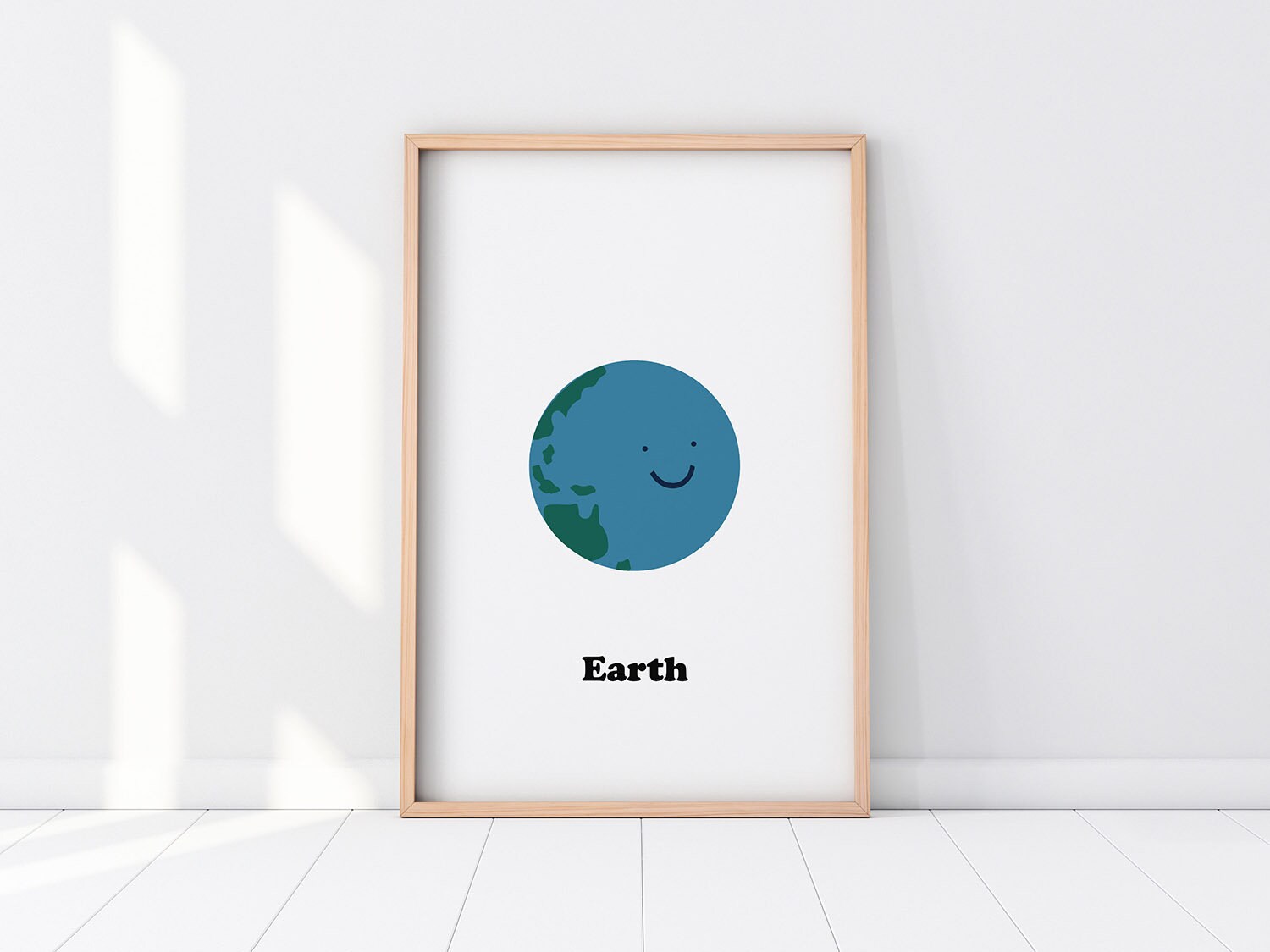 Planet Earth Print From Solar System to Kids Room Decor. Instant ...