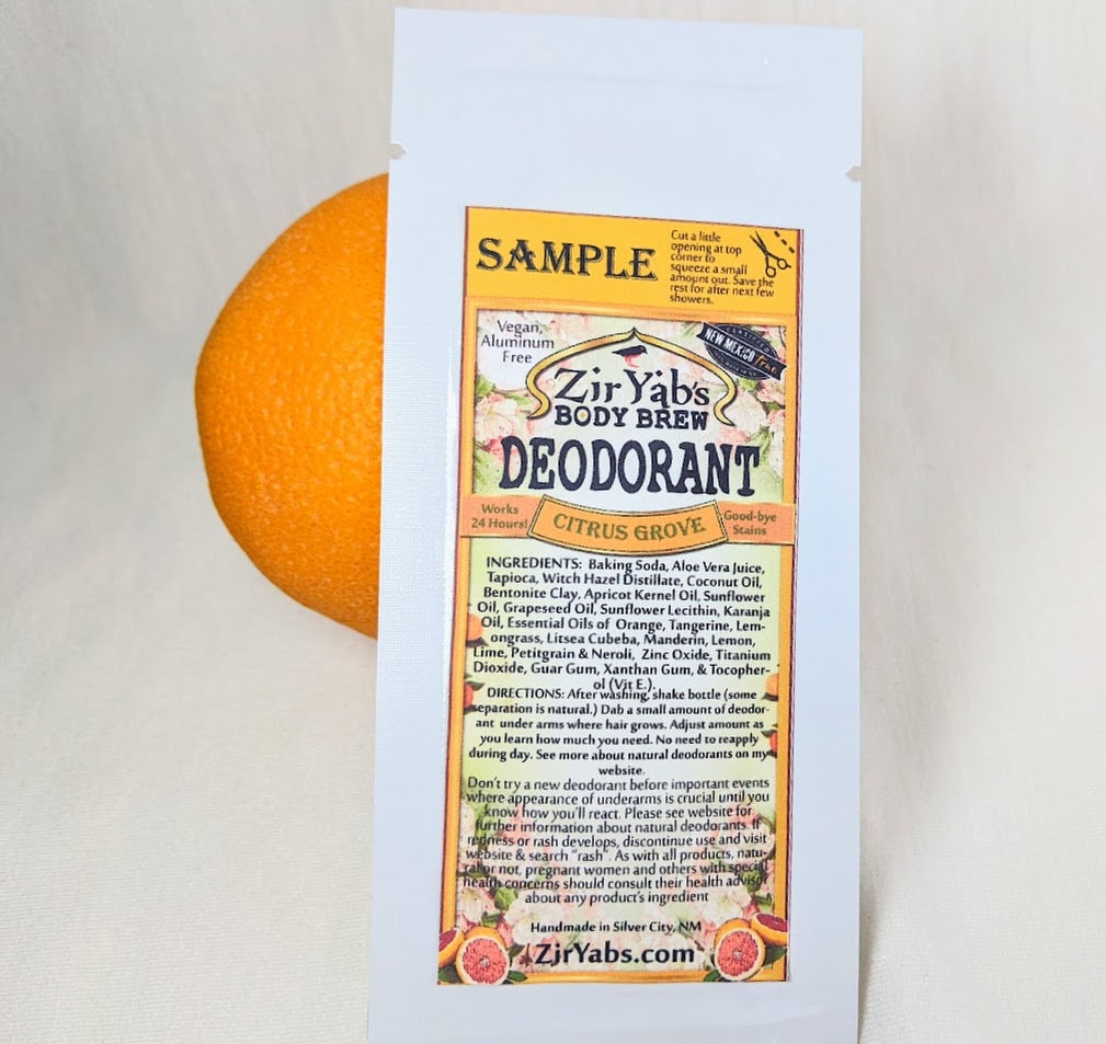 FREE Natural Deodorant Samples | Pack of Three - Etsy