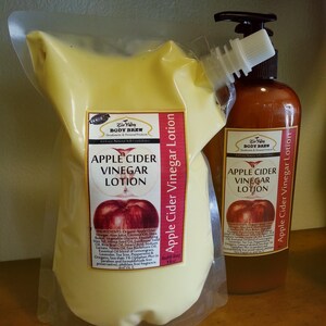 Apple Cider Vinegar Lotion REFILL 16 Oz - Etsy