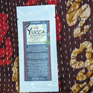 Yucca Shampoo SAMPLE POUCH - Etsy
