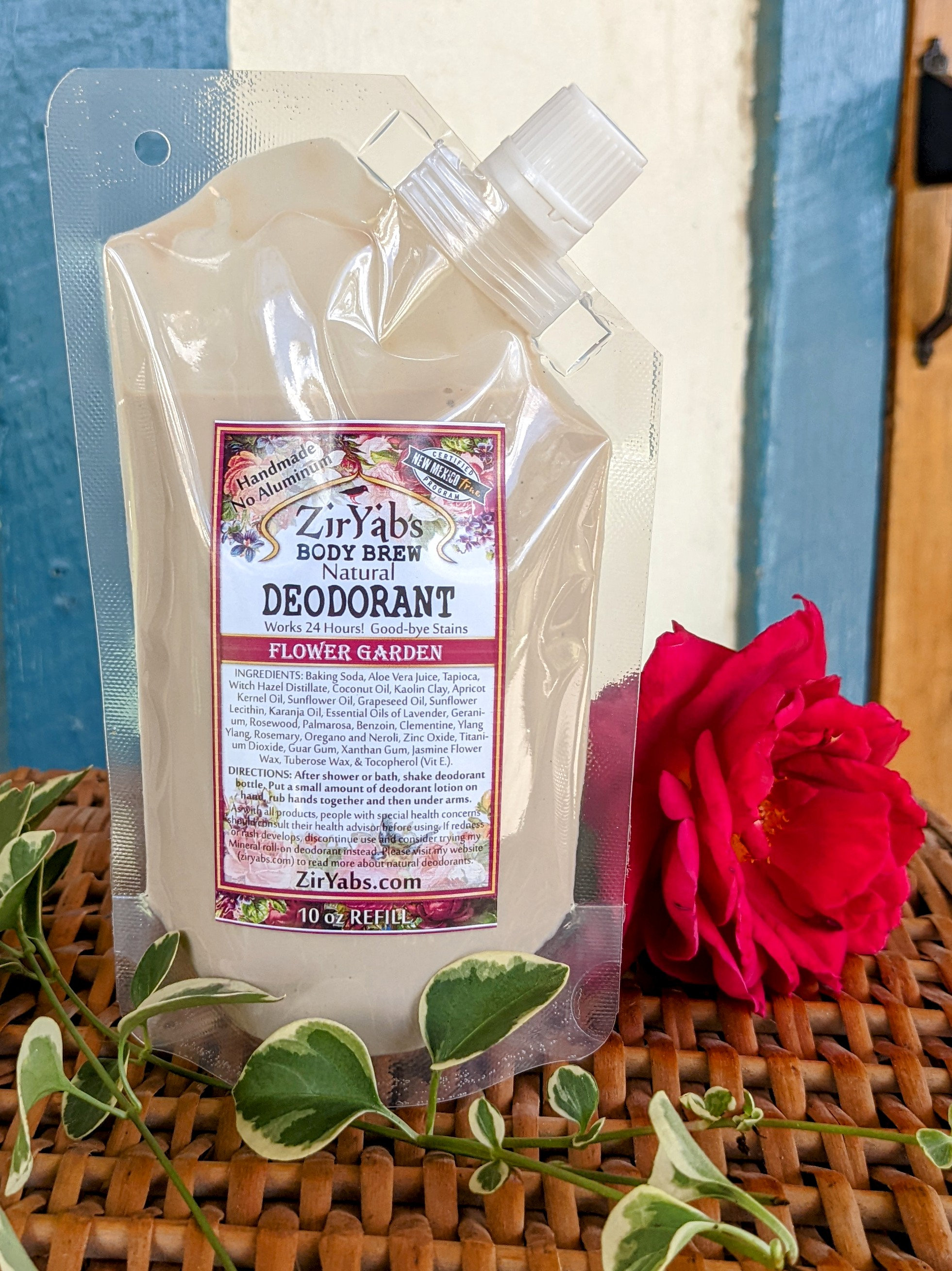 Refill Natural Lotion Deodorant | 10 Oz | FLOWER GARDEN | Nozzle Bag - Etsy