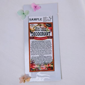 Natural Deodorant 24 Hours - Flower Garden - 6 Oz - Etsy