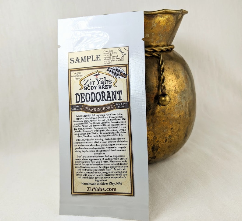 FREE Natural Deodorant Samples | Pack of Three - Etsy