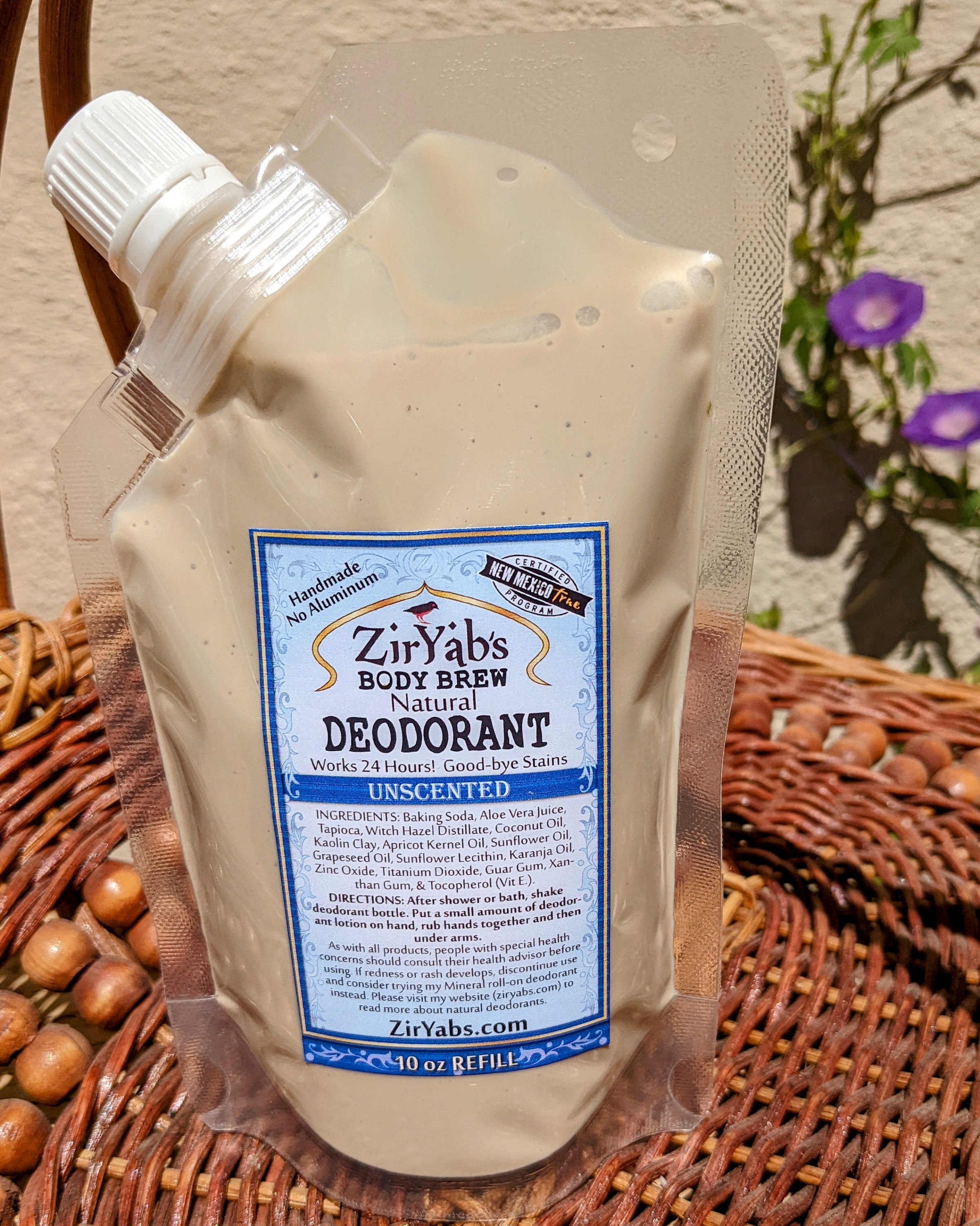 Refill Natural Lotion Deodorant | 10 Oz | FLOWER GARDEN | Nozzle Bag - Etsy