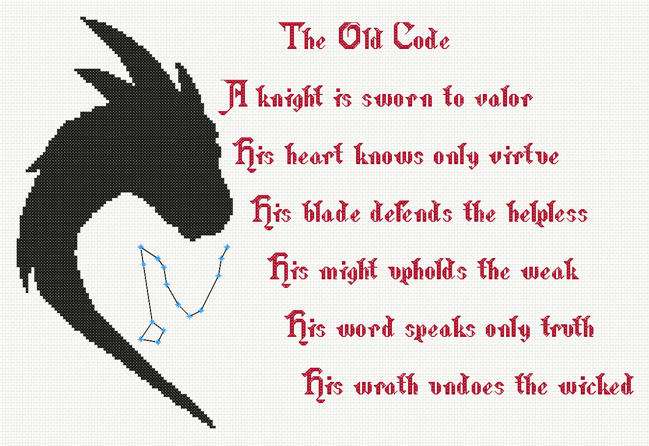 Dragonheart the Old Code Cross Stitch Pattern - Etsy