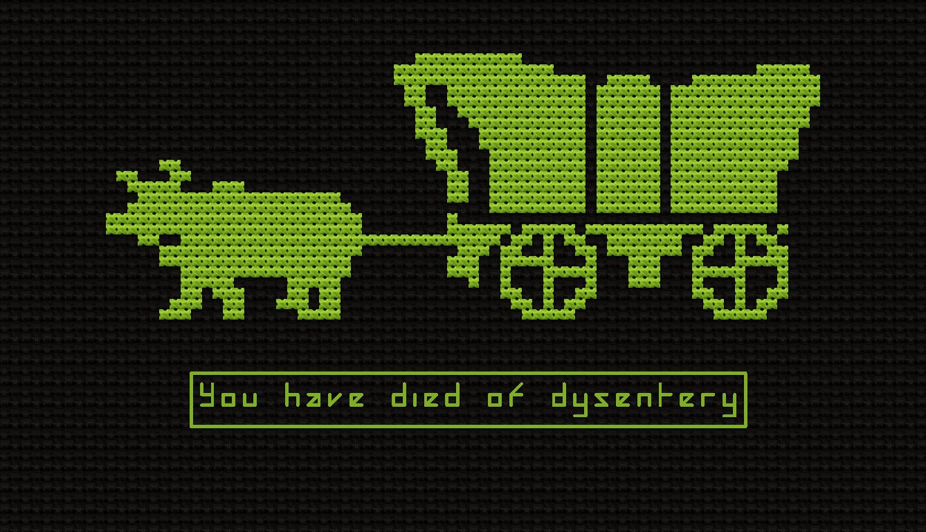 Oregon Trail Dysentery Cross Stitch Pattern - Etsy