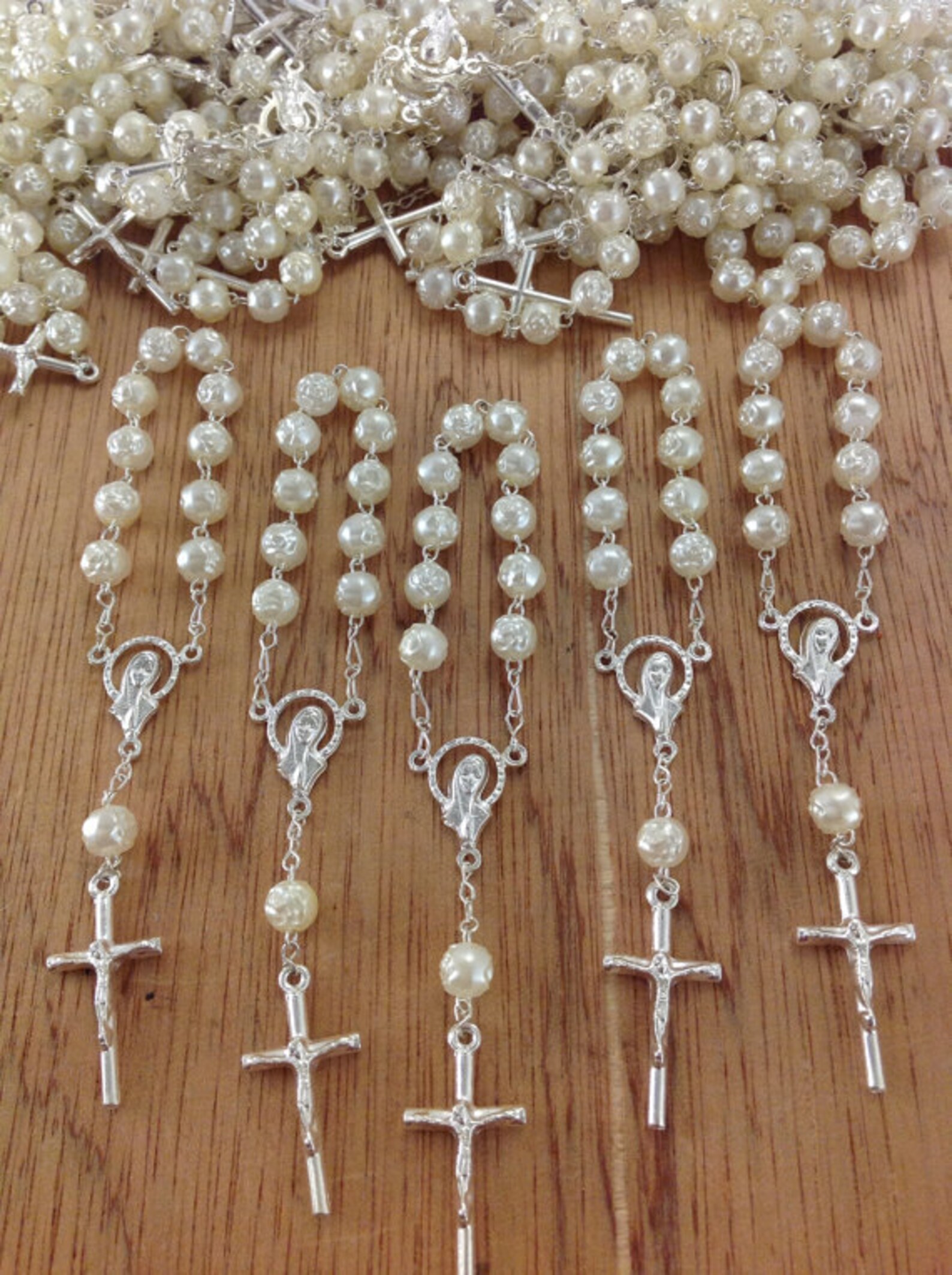 Rosary mini 25 pcs Mini Rosary Baptism Favors/Decade | Etsy