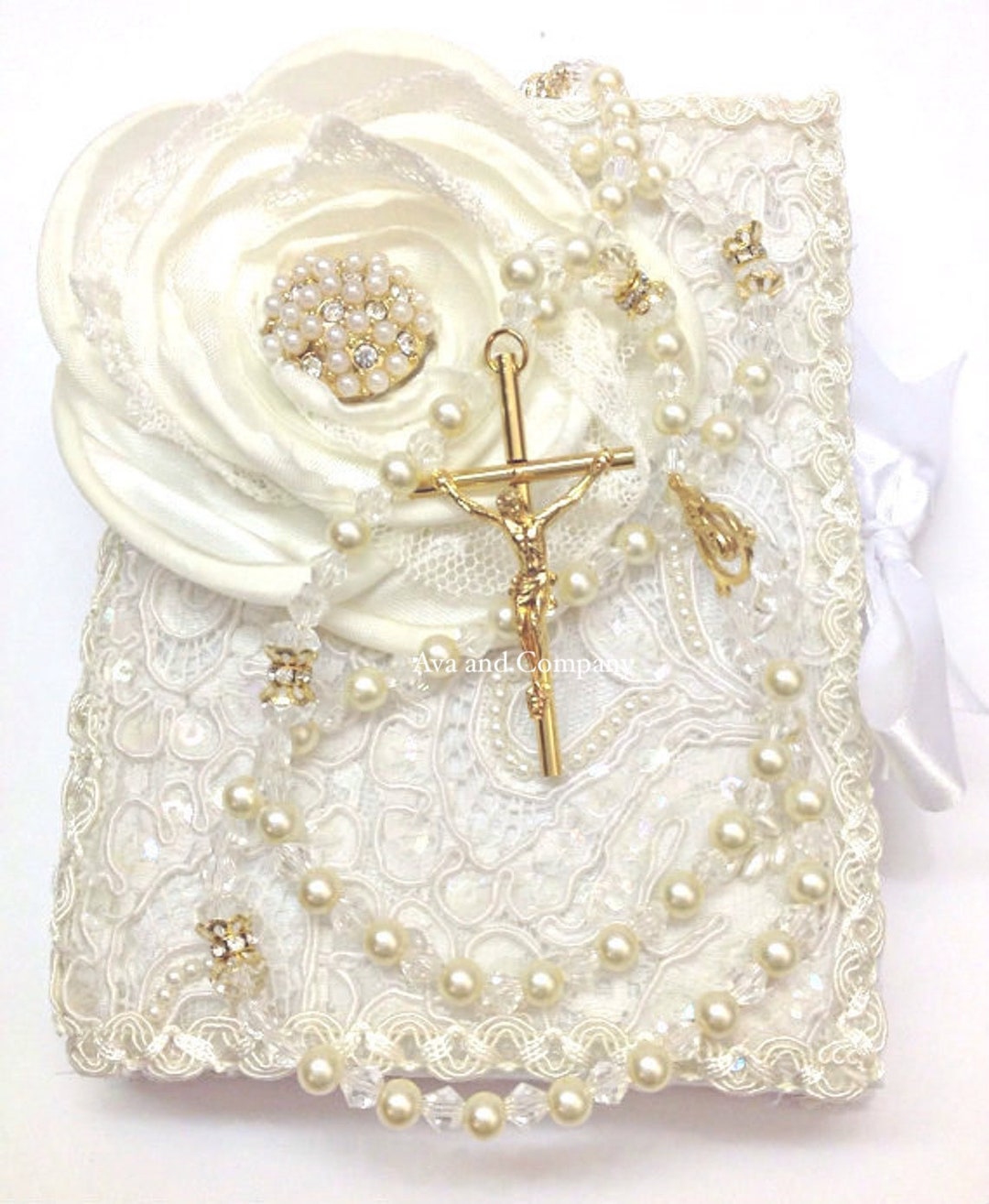 Wedding Gift Bible Wedding Ceremony Lace Catholic Bible, Wedding Bible ...