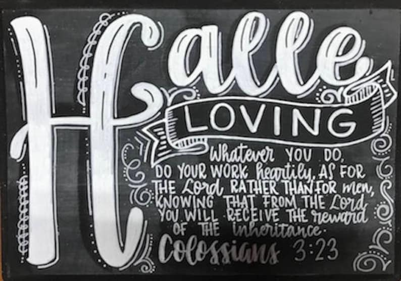 Hand-painted Name Meaning Sign/scripture/child's - Etsy