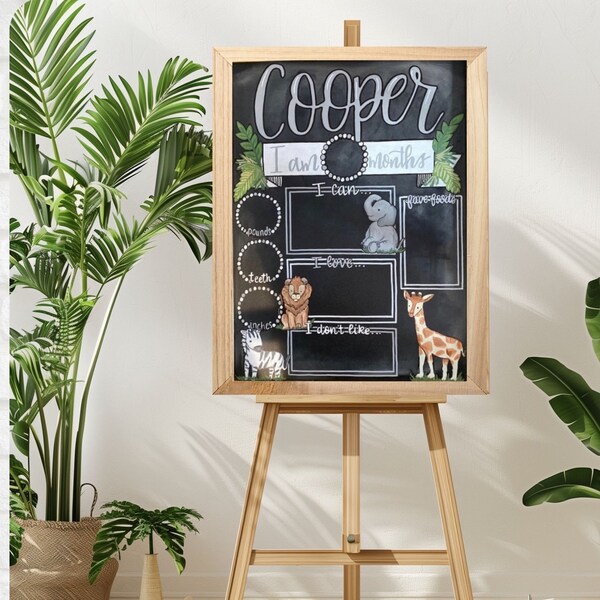 Animal Chalkboard - Etsy