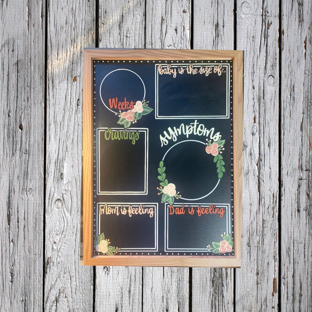 17x23 Custom Weekly Pregnancy Board/photo Prop/mom to Be Gift/bump ...