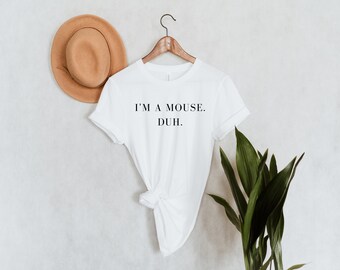 I'm A Mouse Duh Funny Halloween Costume Girls T-shirt - Etsy