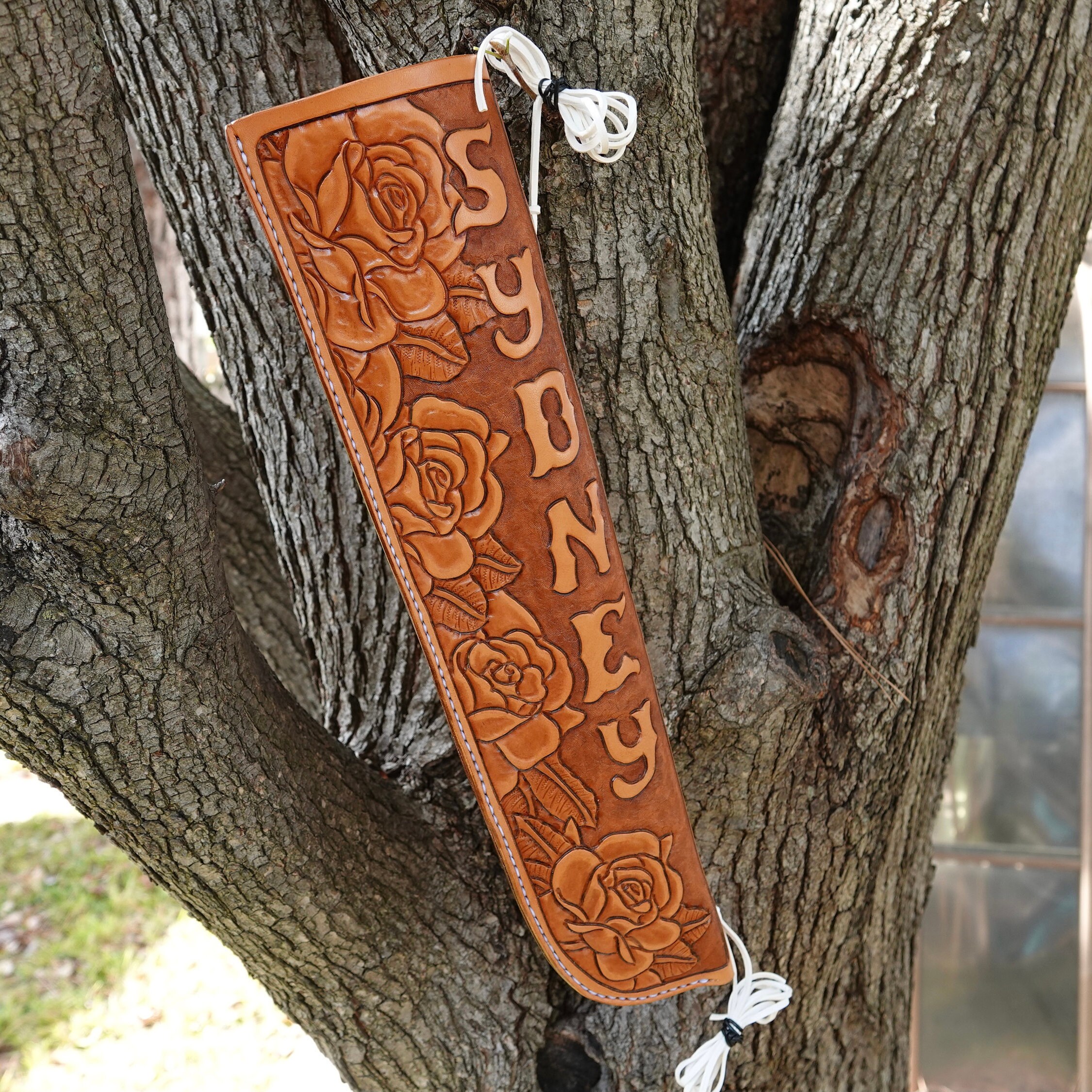 Custom Upright Bass Bow Quiver--hand Painted and Tooled - Etsy