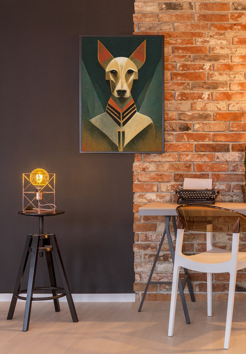 Space Dog Astronaut Art Deco Digital Download, Space Posters, Space ...