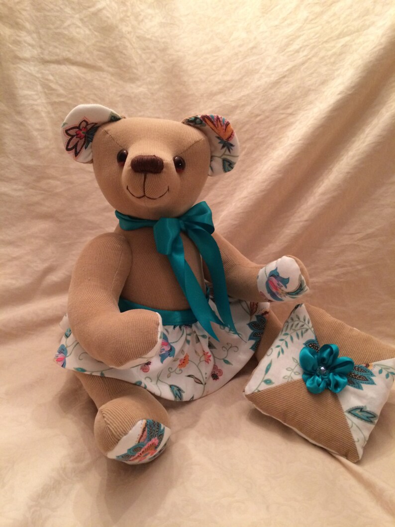 Memory Bear Custom Teddy Bear Keepsake Bear Jointed Bear | Etsy