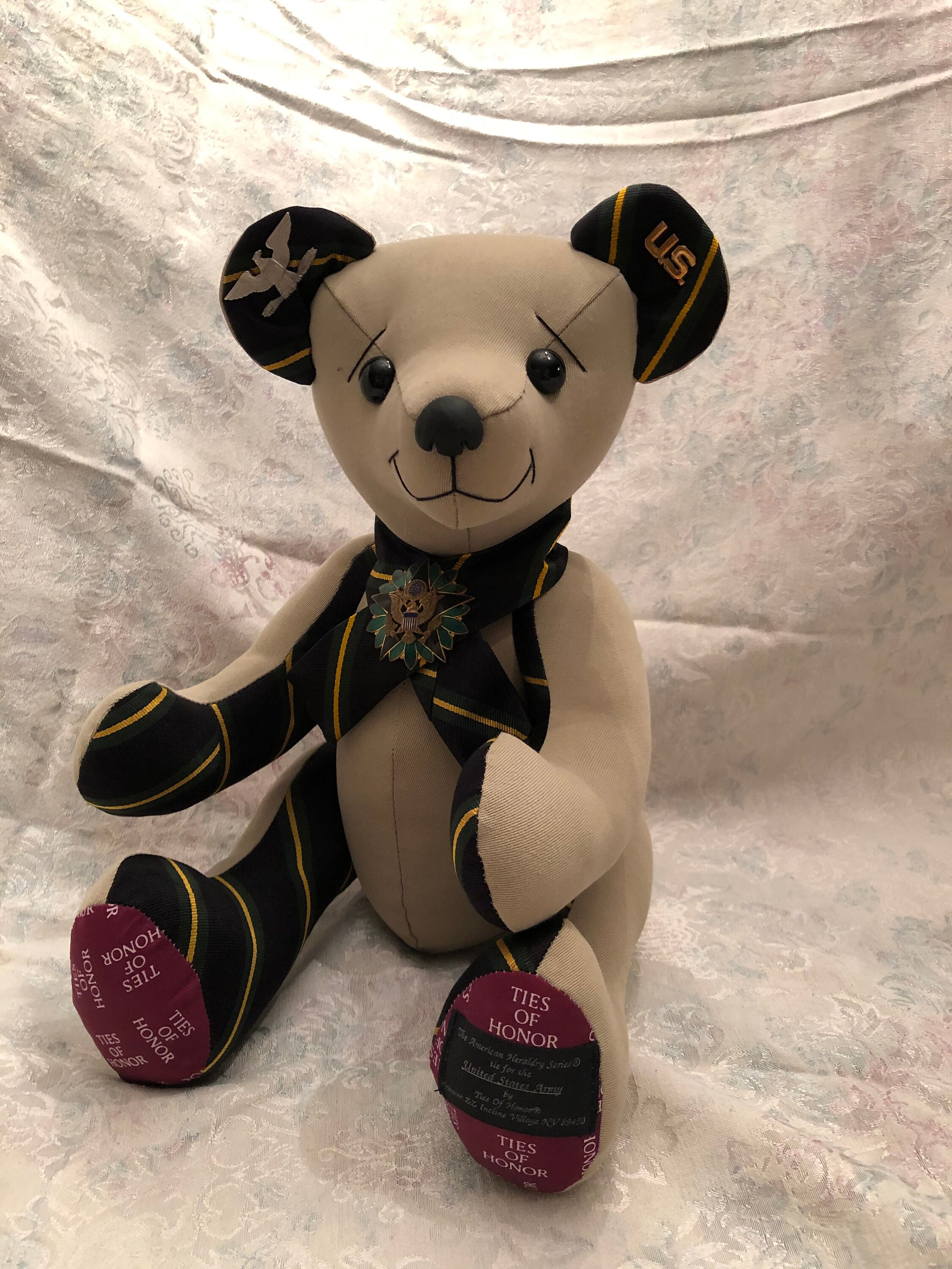 Memory Bear, Custom Teddy Bear, Keepsake Bear, Jointed Bear, Special ...