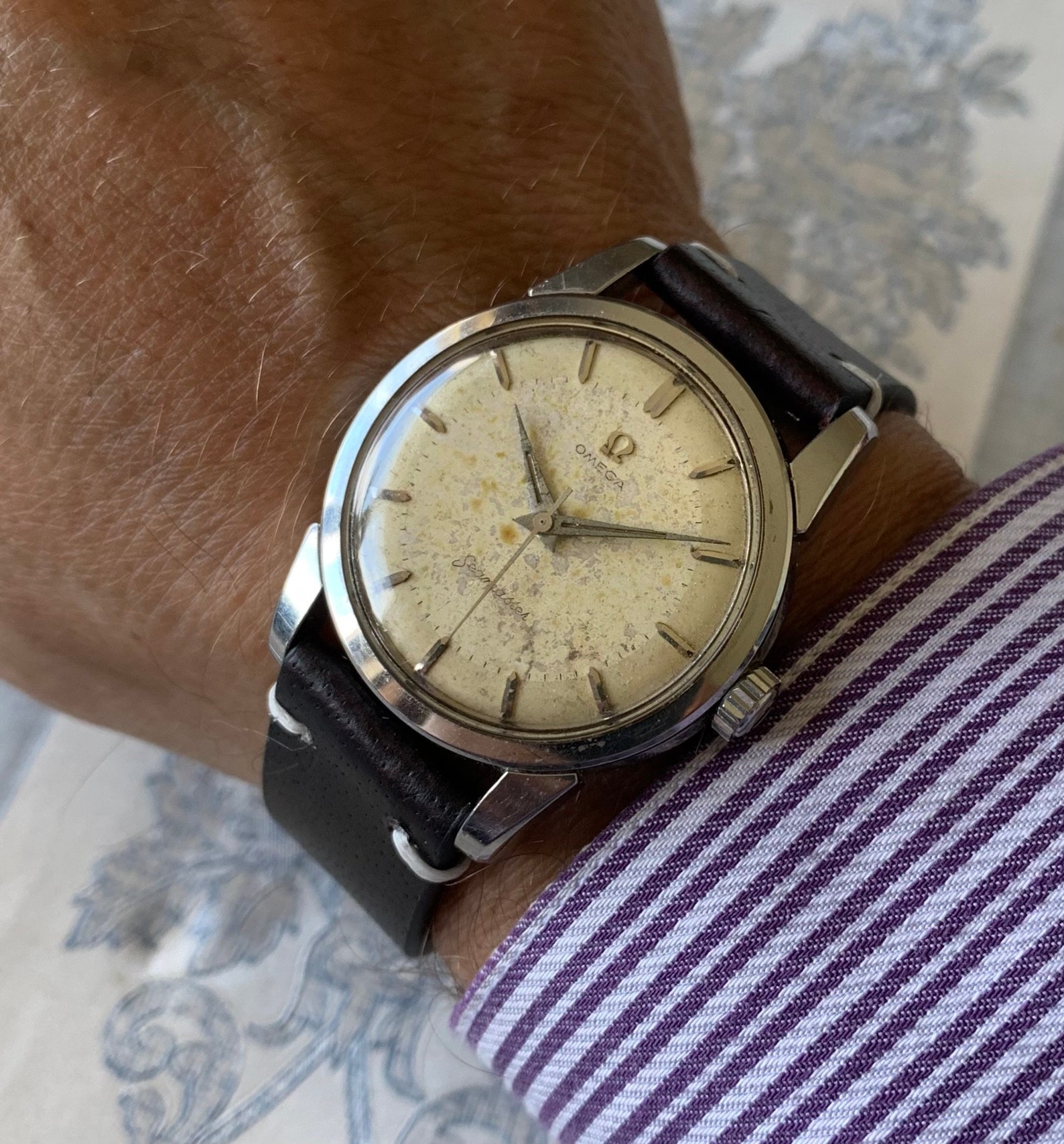 Classic Omega Seamaster 1956 Manual Wind Vintage Swiss Watch. Omega Cal ...