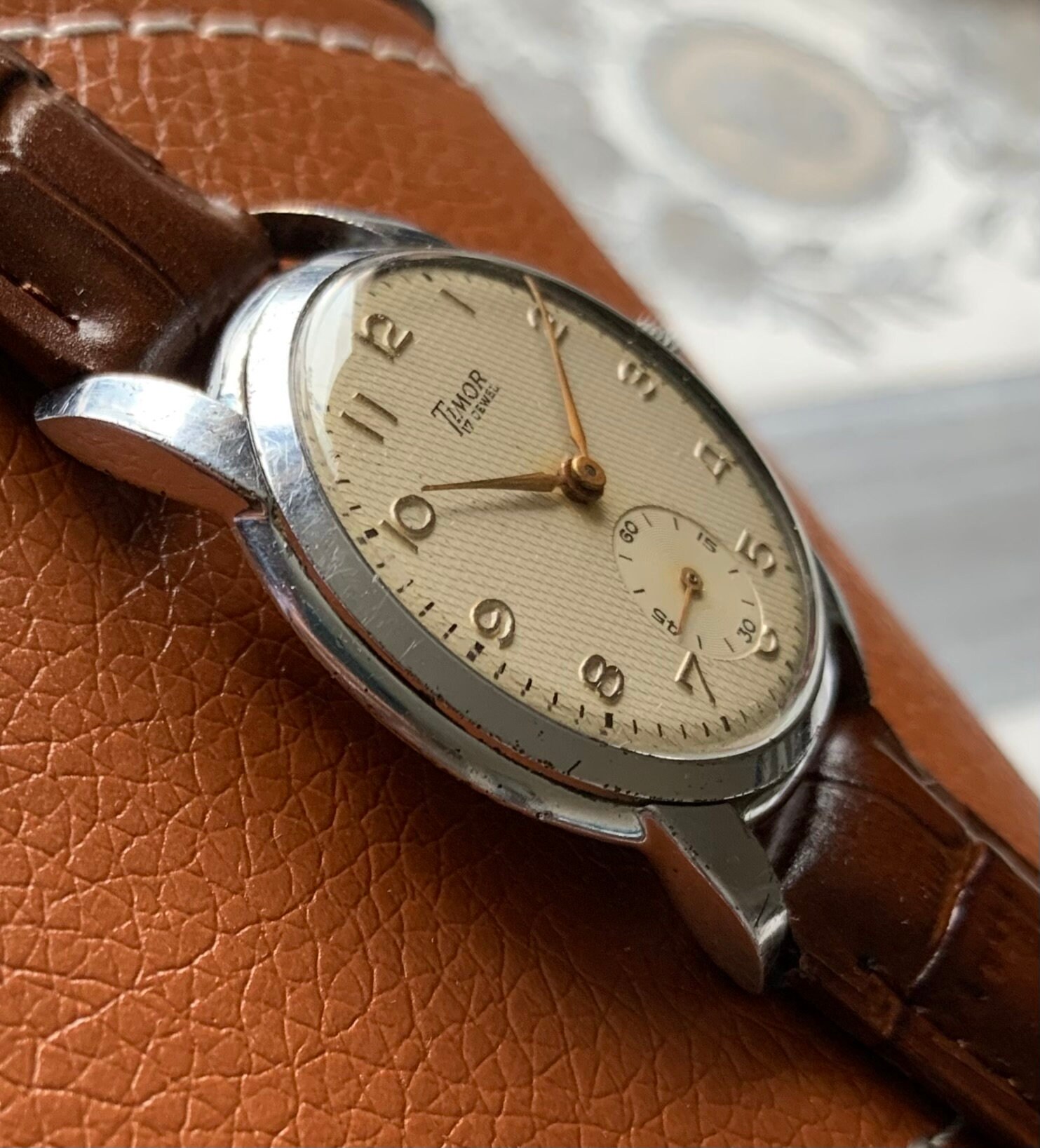 Lovely 1945 Timor 17 Jewel Waffle Dial Vintage Swiss Watch - Etsy UK