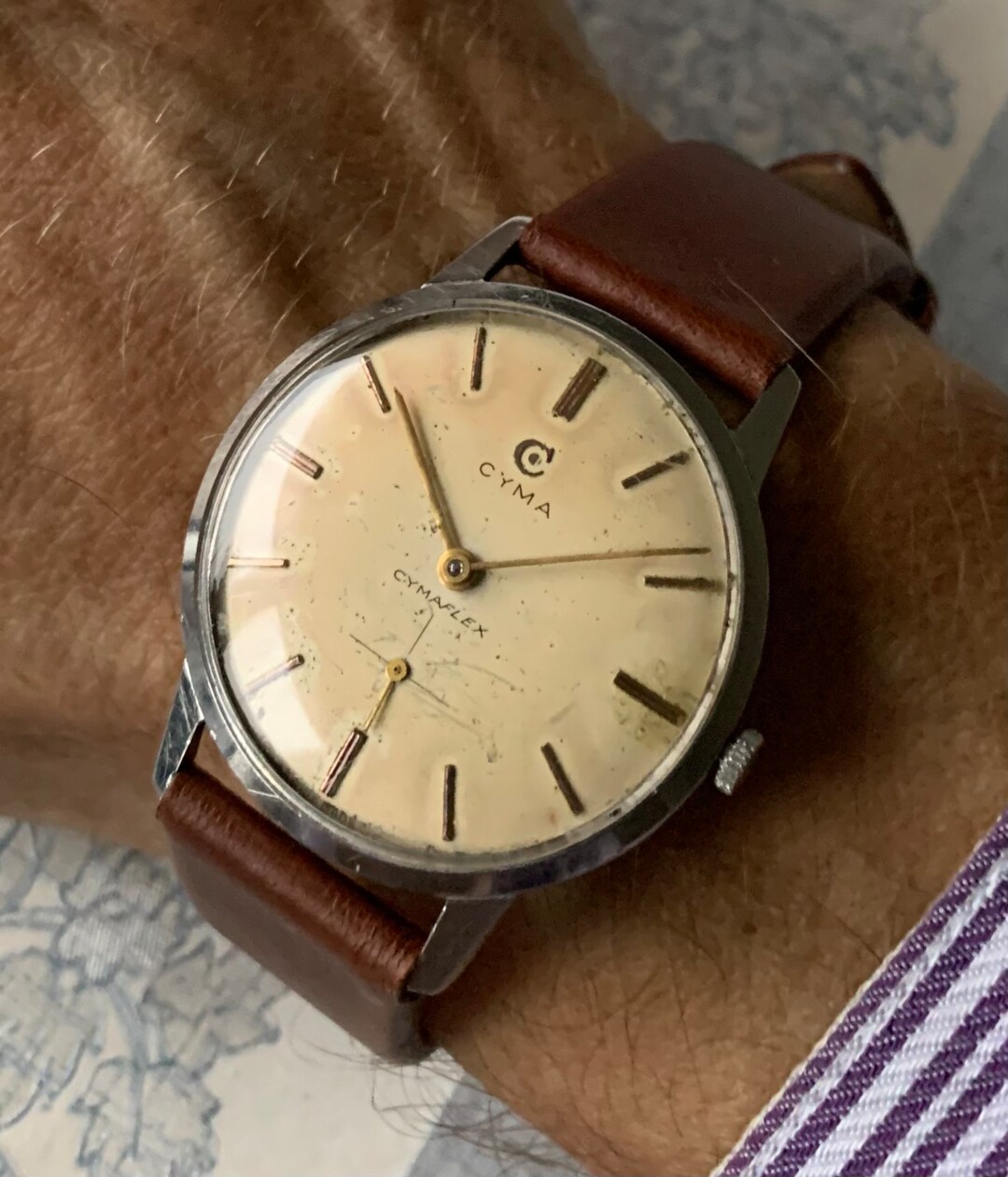 Striking 1960s Cyma Vintage Manual Wind Swiss Watch - Etsy
