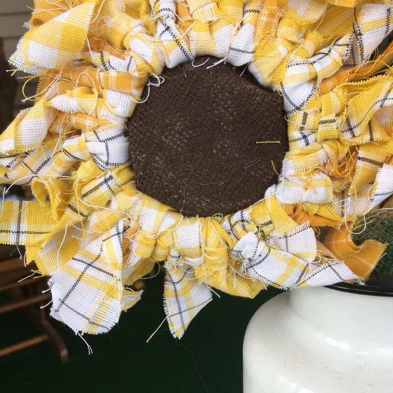 Burlap Sunflowers - Etsy