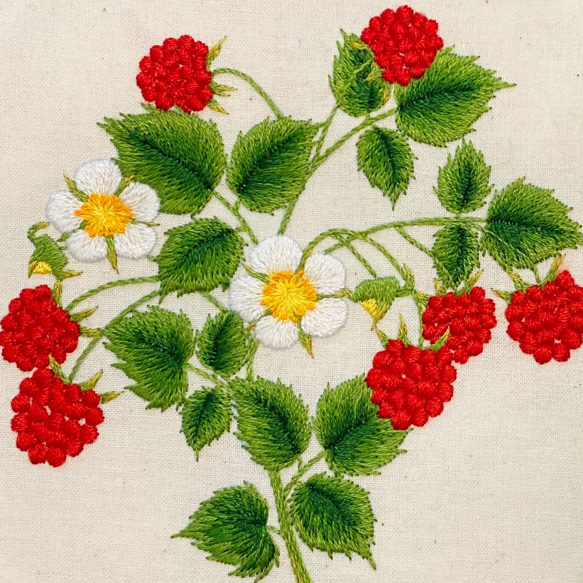 Instant Download Embroidery PDF Raspberry Hand Embroidery - Etsy