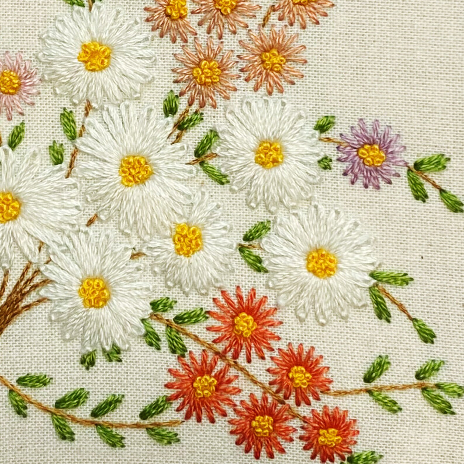 Instant Download Embroidery PDF Flower Pattern Hand - Etsy