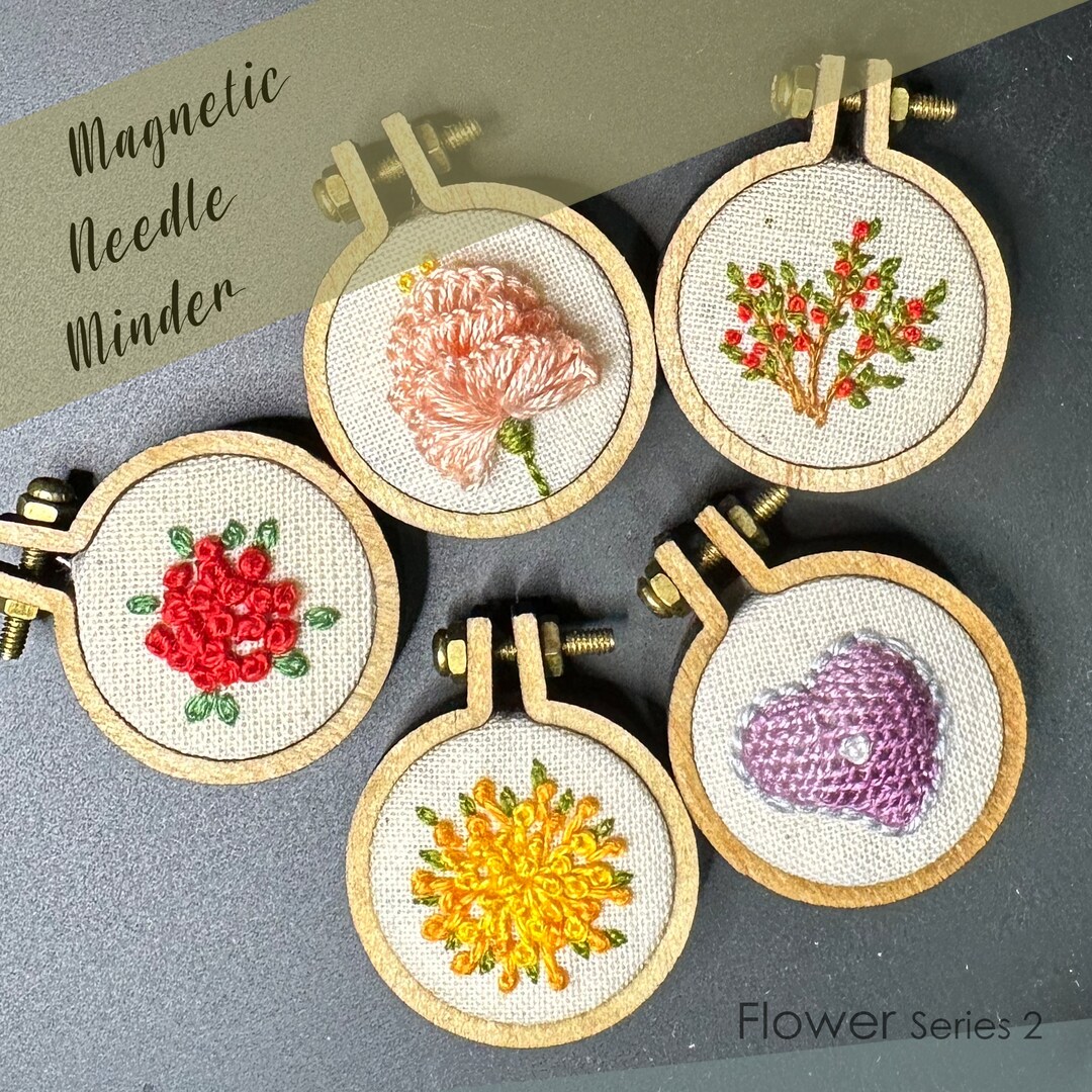 Mini Hoop Needle Minder, Needle Holder, Needle Keeper, Refrigerator ...