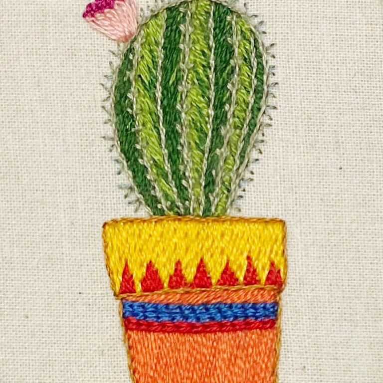 Instant Download Embroidery PDF - Cactus Embroidery Pattern for ...