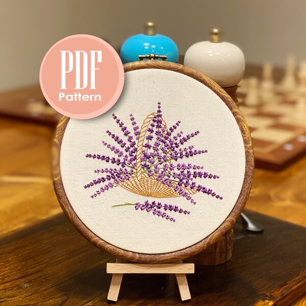 Lavender Hand Embroidery - Etsy