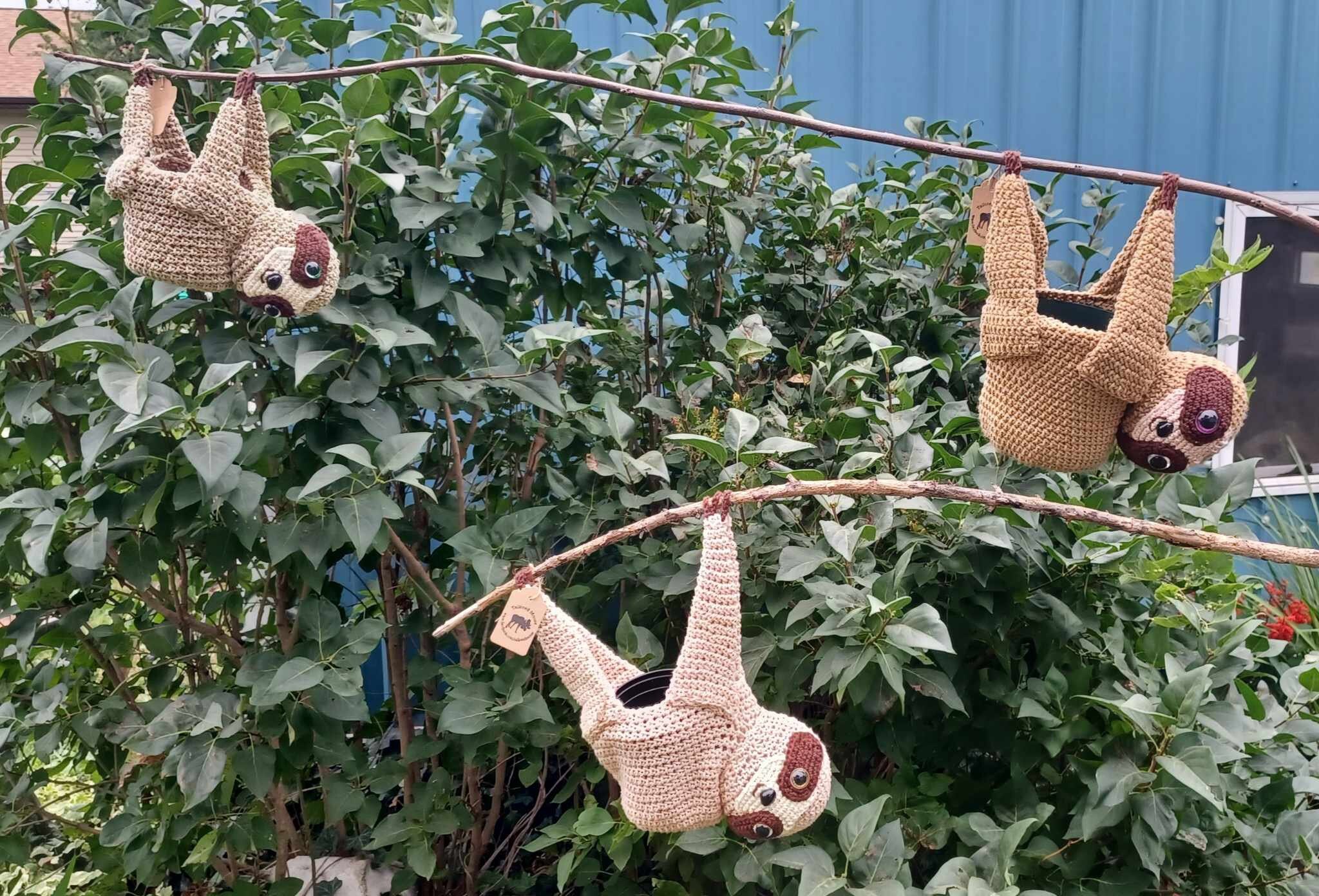 Sloth Plant Hanger, Crochet Pattern, Digital, 3 Sizes - Etsy