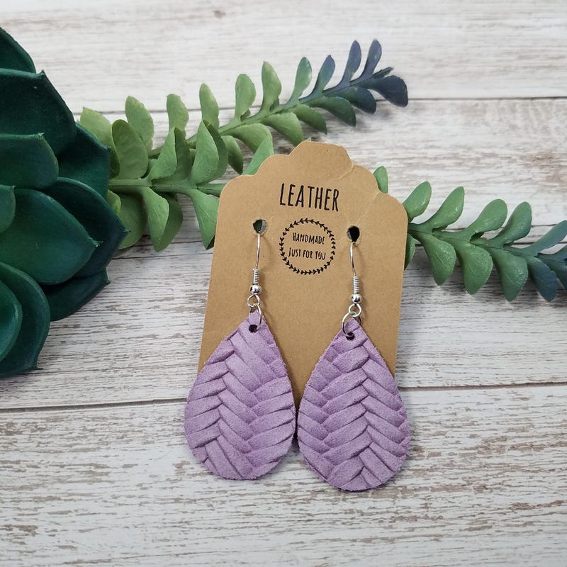 Purple Petite Drop Earrings - Etsy
