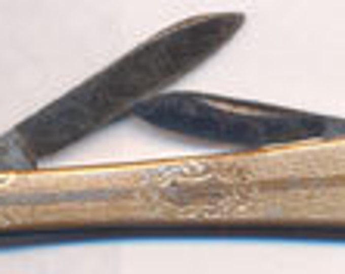 Vintage MSR Pocket Knife...gold Filled Pocket Knife...engraved Initial ...