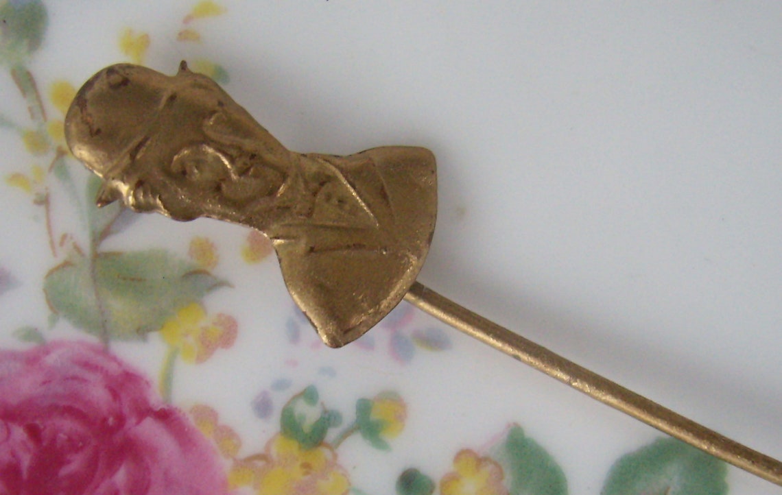 Antique Vintage CHARLIE CHAPLIN Stick Pin....brass Lapel - Etsy UK