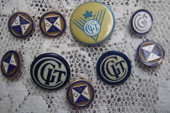 Vintage De-stash Nine CGIT Pins...memorabilia Pins...2 - Etsy