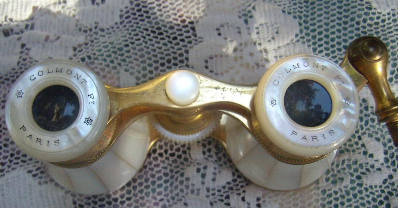 Antique Mother of Pearl Opera Glasses...colmont FI...PARIS.... - Etsy