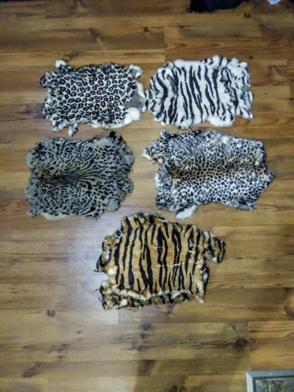 Leopard Print Fur Skirt Fur Arm Cuffs Fur Loin Cloth Mini - Etsy UK