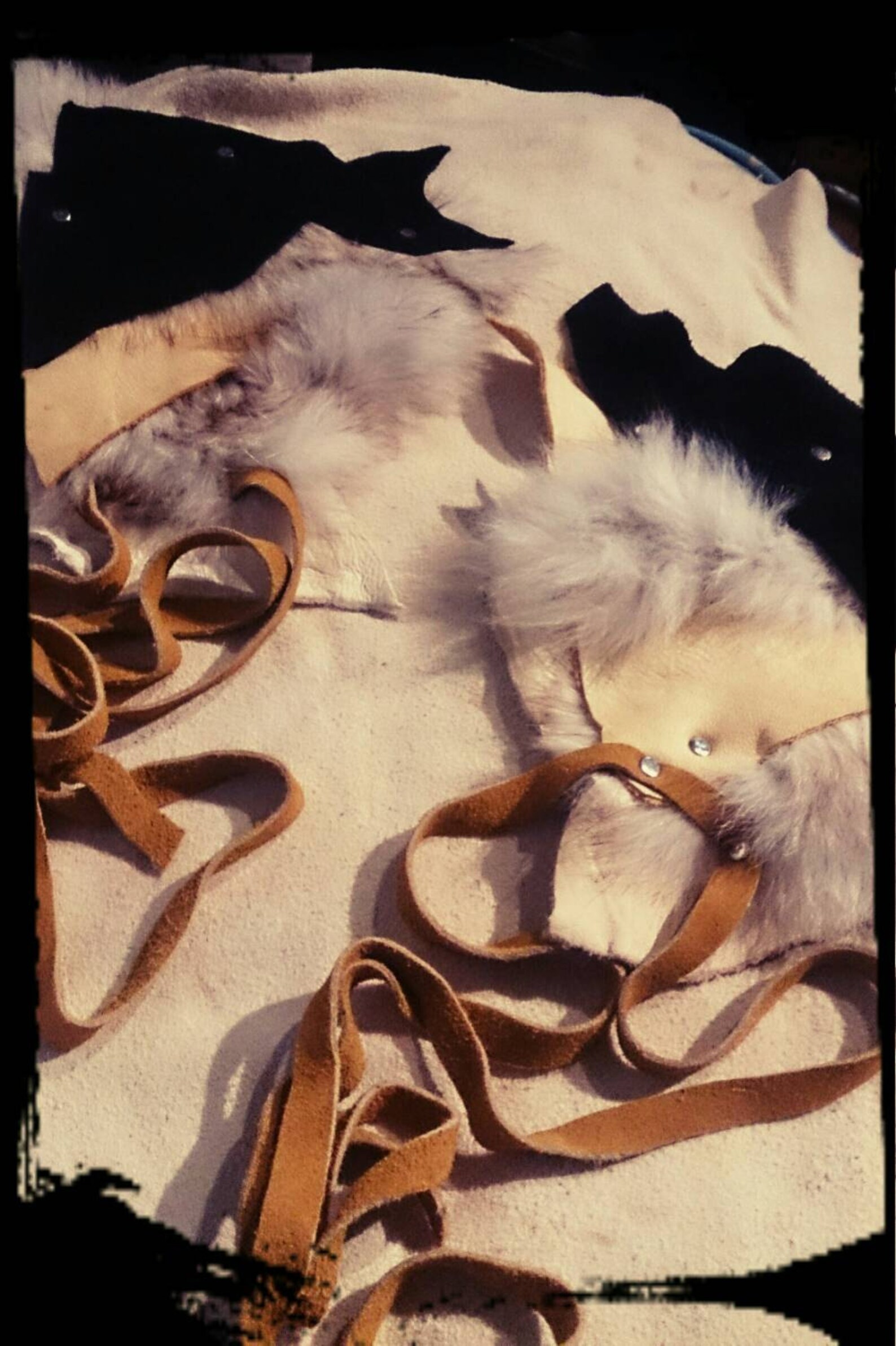 Leather Arm Cuffs Fur Arm Wraps Tribal Woodland Cosplay - Etsy Canada