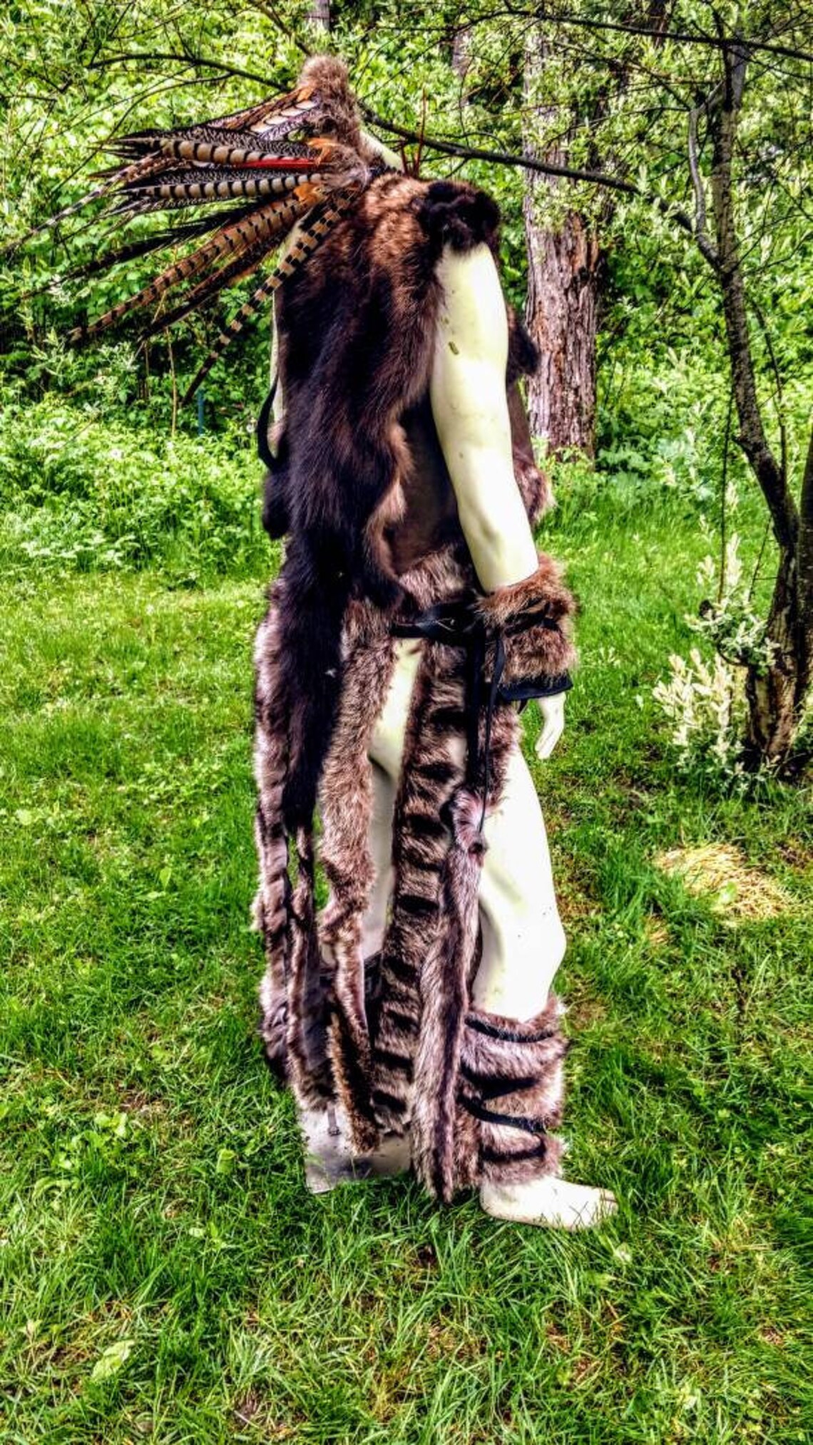 Fur Leg Warmers Barbarian Costume Tribal Cosplay Larp Leg - Etsy Canada