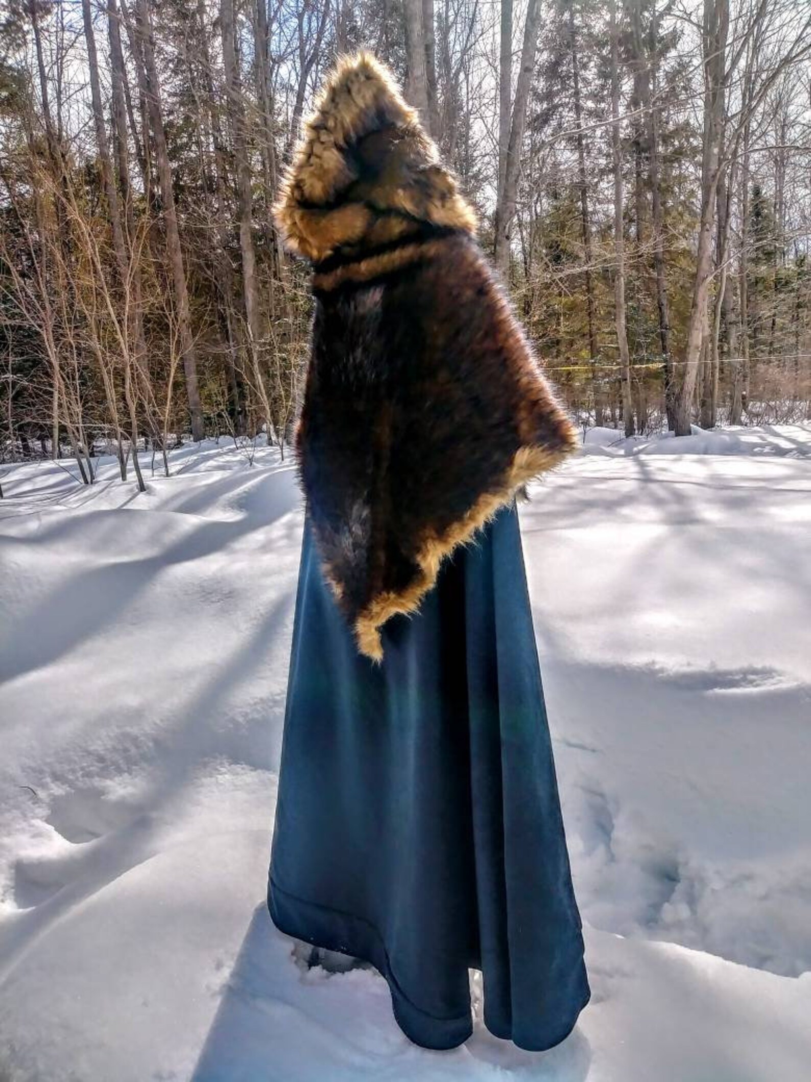 Fur Cloak Viking Cloak Game of Thrones Fur Capelet Fox - Etsy