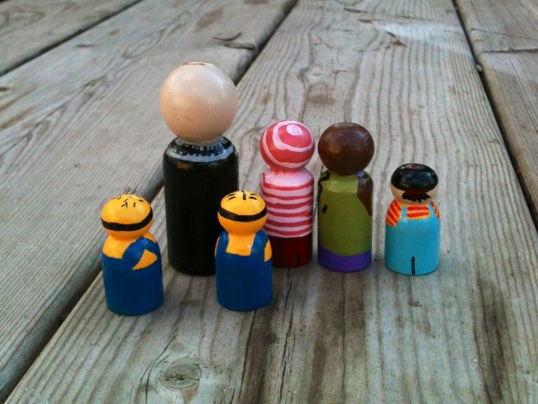 Despicable Me Wood Peg Doll Set - Etsy