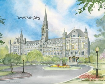Georgetown University Art Print - Etsy