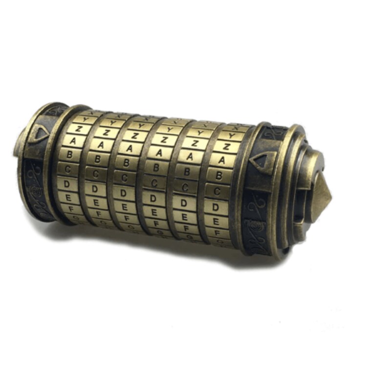 Leonardo Da Vinci Code Metal Cryptex Lock Wedding or - Etsy