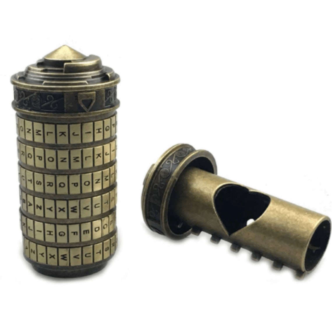 Leonardo Da Vinci Code Metal Cryptex Lock Wedding or - Etsy