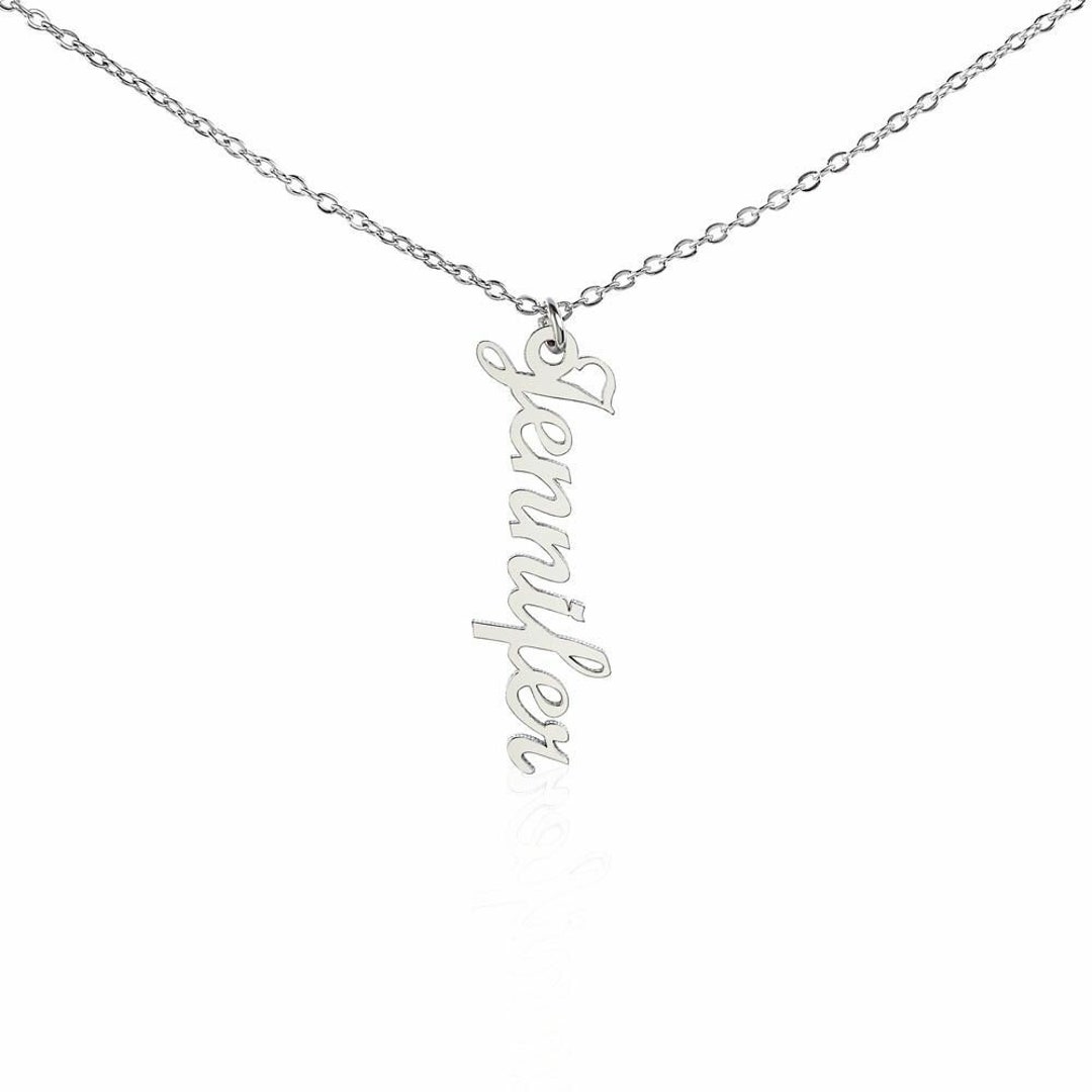 Personalized Perfection Unique Vertical Name Necklace Etsy Personalized Perfection Unique Vertical Name Necklace Etsy