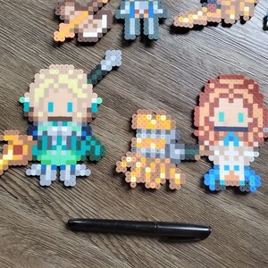FE3H Blue Lions Timeskip Perlers (dedue, Sylvain, Felix, Ingrid ...