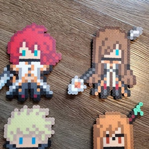 Toa Inspired Perlers (luke Fon Fabre, Tear Grants, Guy Cecil, Jade ...