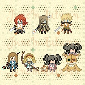 Toa Inspired Perlers (luke Fon Fabre, Tear Grants, Guy Cecil, Jade ...