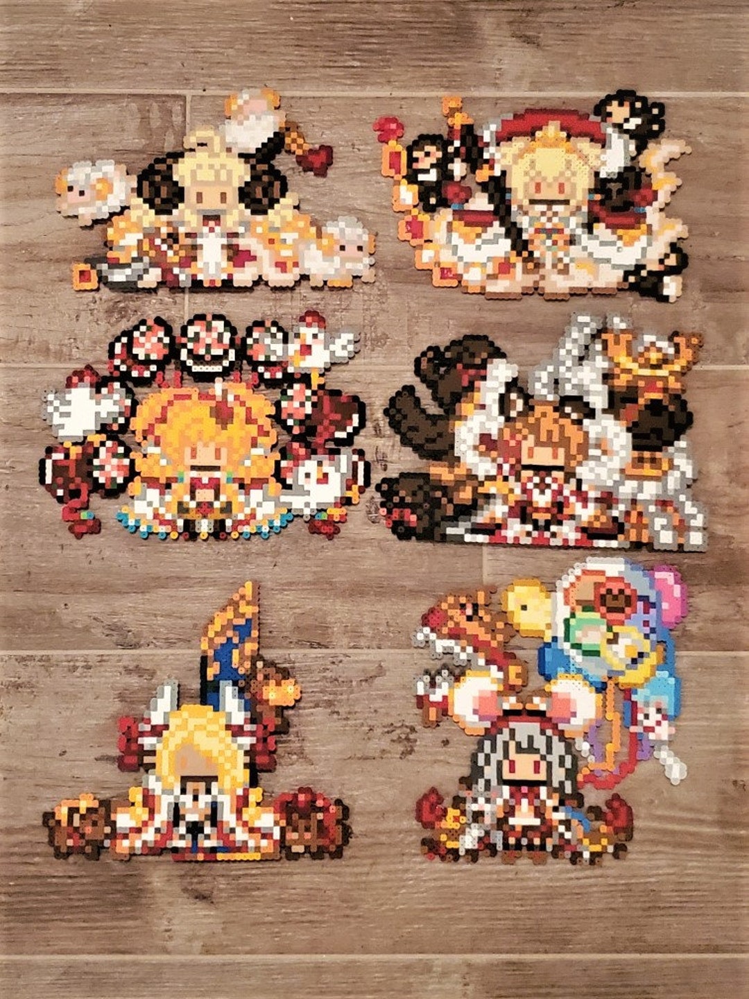 GBF Inspired Perlers Zodiac Generals (anila, Andira, Mahira, Vajra ...
